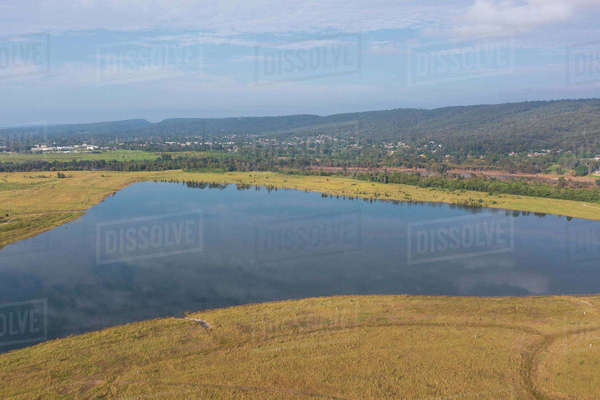 Drone aerial photograph of Penrith Lakes near the Sydney International ...