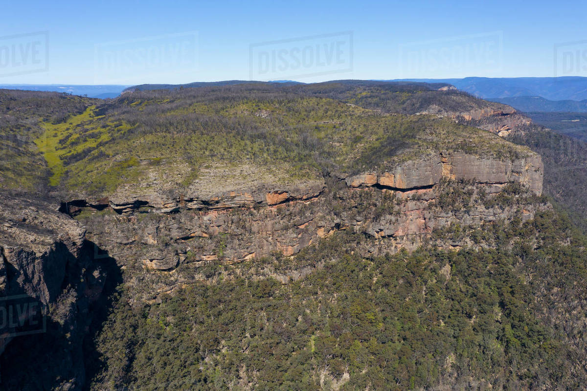 Narrow Neck Plateau near Katoomba in The Blue Mountains in New South ...