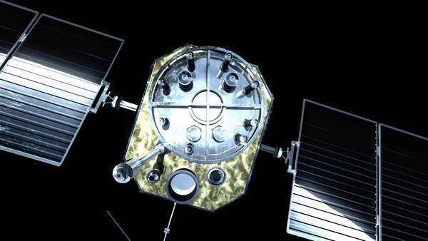 Animation of GPS (Global Positioning System) satellite orbiting the ...