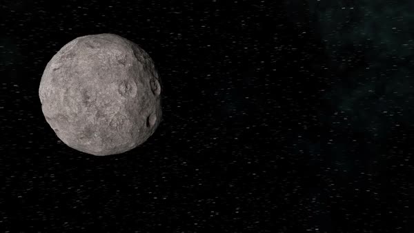 Animation of a flight past a large icy body in the Kuiper Belt, a huge ...
