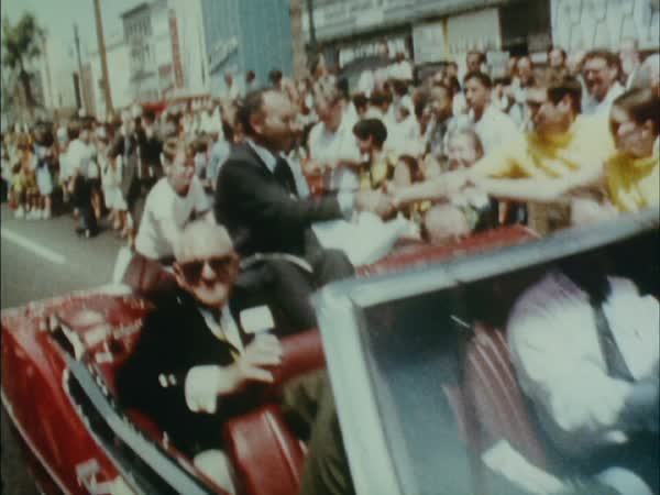 Apollo 11 parade, Wapakoneta, Ohio, September 1969. Footage of the ...