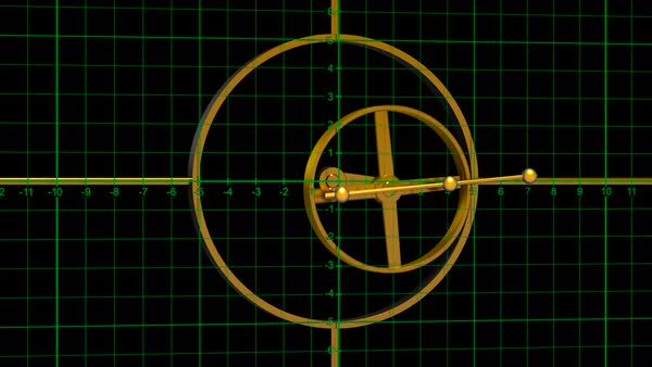 Construction of two hypotrochoid curves - Stock Video Footage - Dissolve