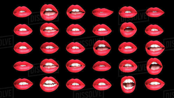 collection of cutouts of different images of woman's beautiful full ...