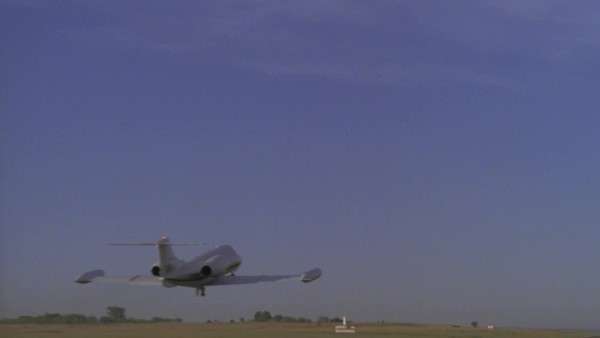 Shot of a jet taking off from a air field - Stock Video Footage - Dissolve