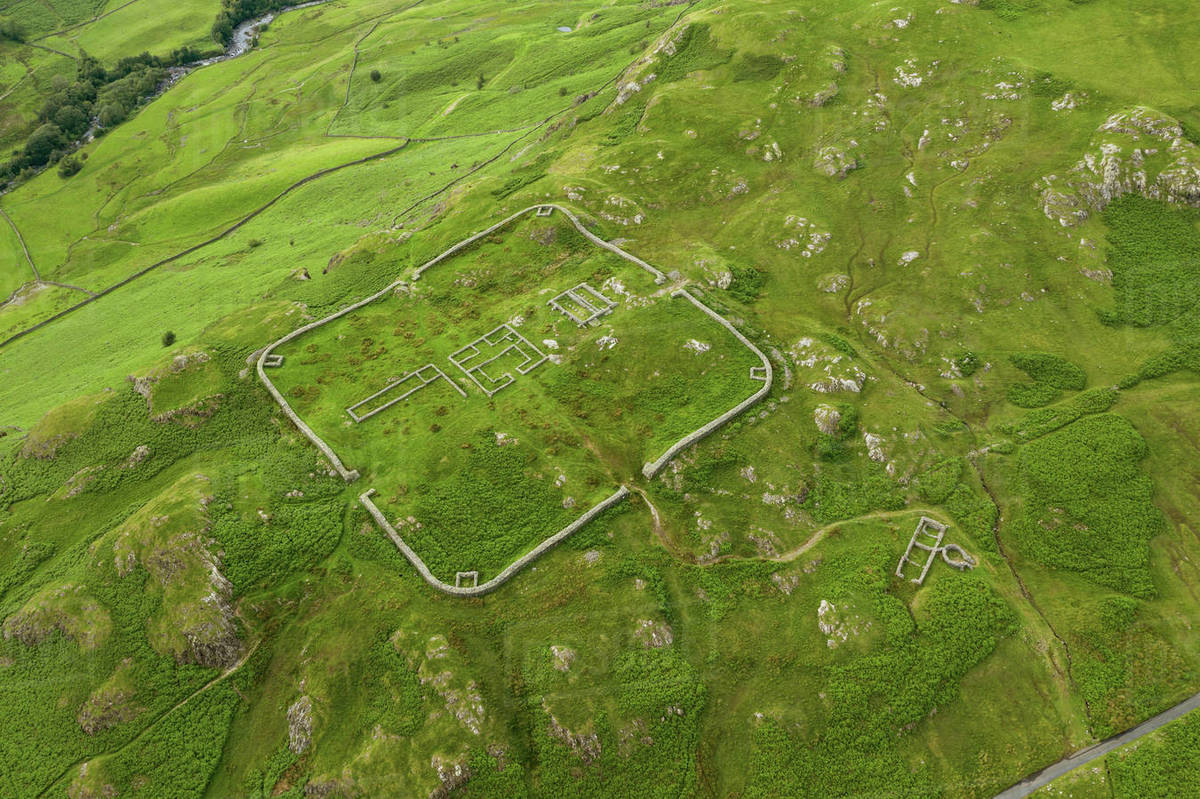Hardknott Roman Fort is an archeological site, the remains of the Roman ...