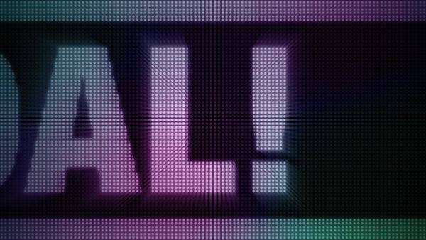 Loopable animated background of a colourful goal light display. HD ...