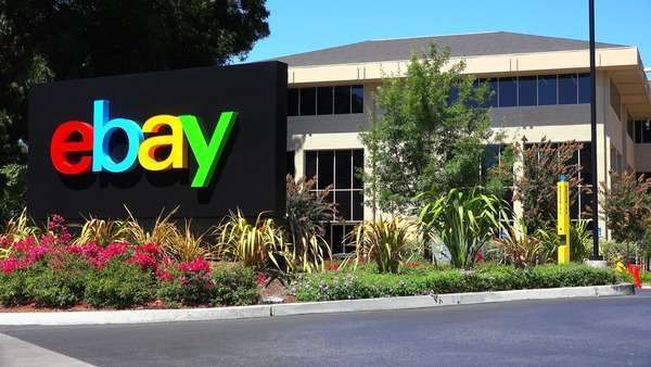 Establishing shot of eBay Headquarters in silicon valley, california ...