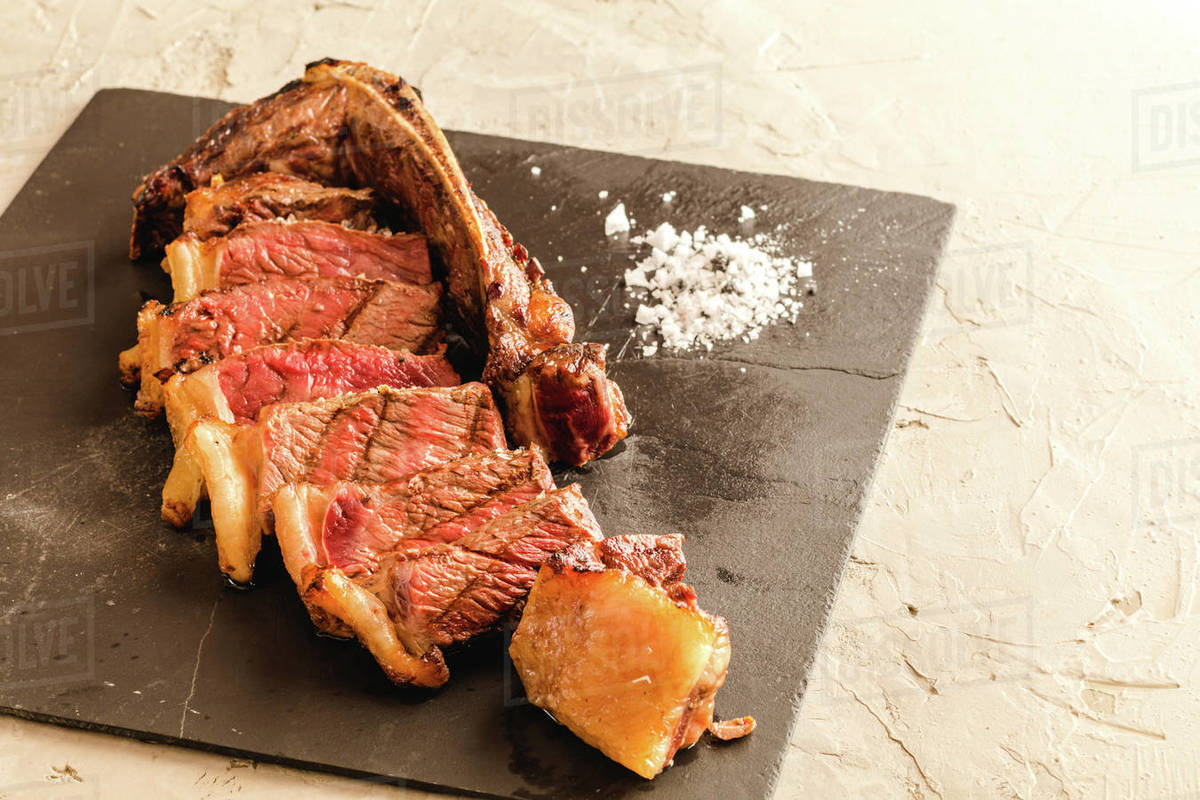 Cut out aged beef. Chuleton rubia gallega - Royalty-free Stock Photo ...