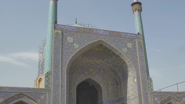 Shah Mosque in renovation, one of the everlasting masterpieces of ...