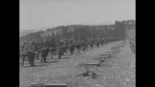 General John Pershing inspects the 349th Infantry and the 338th and ...