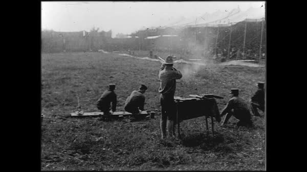 1910 - Johnny Baker shows off his marksmanship in Buffalo Bill Cody's ...