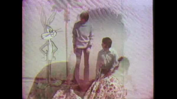 The Monkees rock band and cartoon character Bugs Bunny advertise a Kool ...