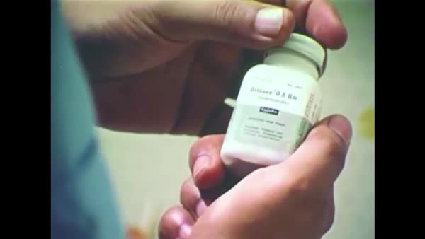 A scene from a 1970s film talks about the dangers of drug abuse ...