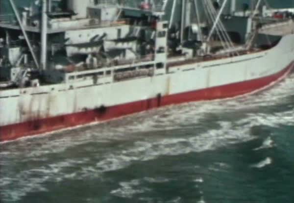 The U.S. Navy Mine Sweeping Boat sweeps the waters of the Long Tau ...