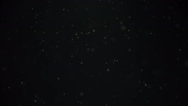 Real dust particles floating in the air on black background. Slow ...