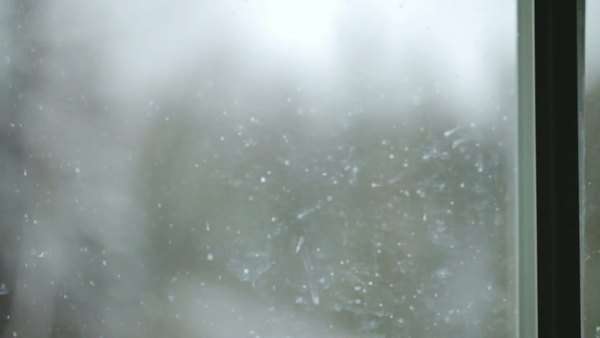 Snowstorm View from indoor through the Window - HD Royalty-free Stock ...