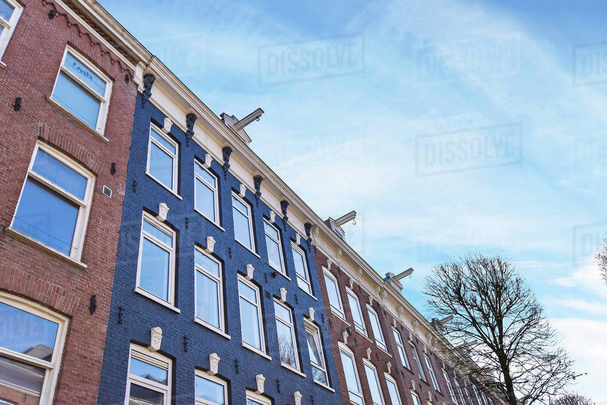 Nice view of luxury residential building facade - Stock Photo - Dissolve