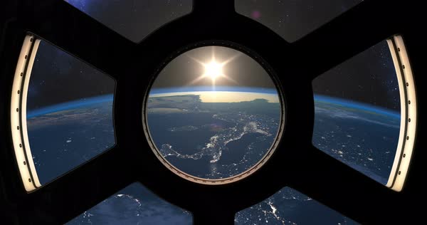 International Space Station Sunset