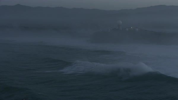 Wave crashing in Pacific Ocean during storm - 4K Royalty-free Stock ...