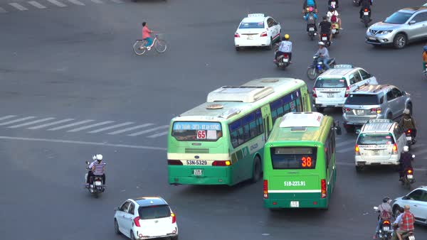 People driving vehicles on street in city - 4K Royalty-free Stock Video ...