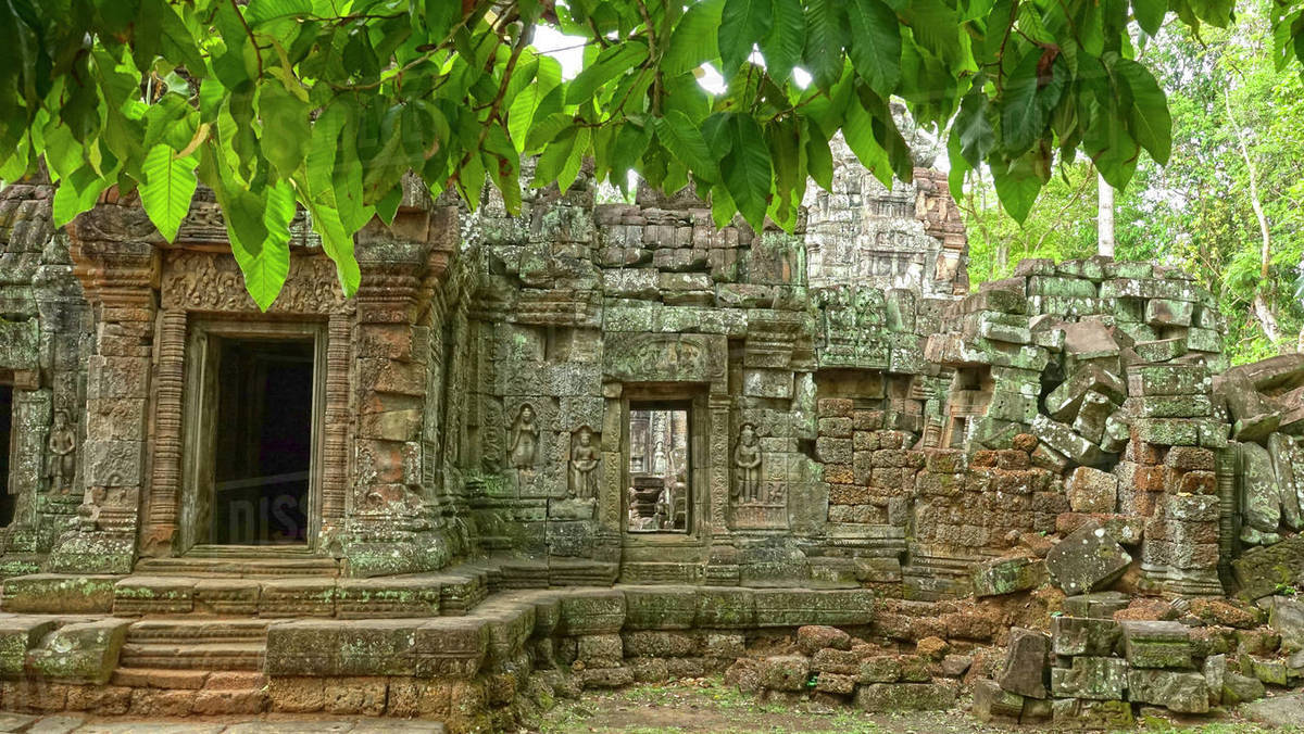 Angkor Wat temple in Cambodia. Sacred stone temple complex dedicated to ...