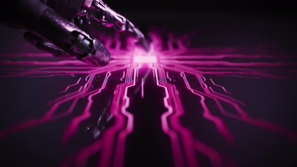 Cyber Security Hacking Concept: Rogue Artificial Intelligence Robot ...