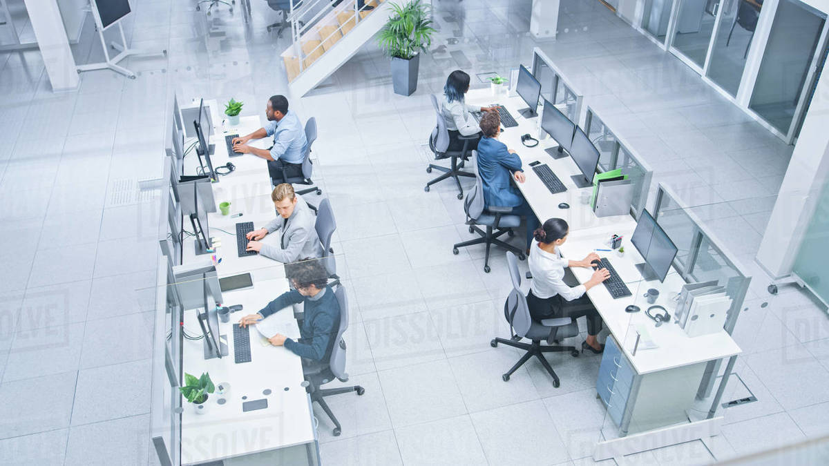 Diverse Multinational Team of Business Managers and Specialists Work on ...