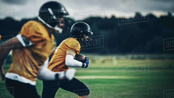 American Football Field Two Teams Compete - Royalty-free Stock Photo ...