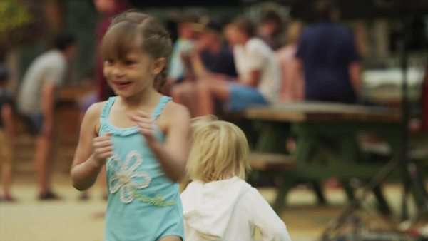 Medium shot of girl in bathing suit dancing / Idaho, United States - HD ...