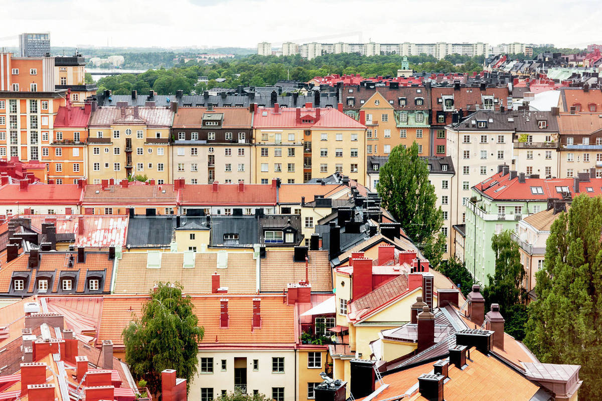 High angle view of buildings - Stock Photo - Dissolve