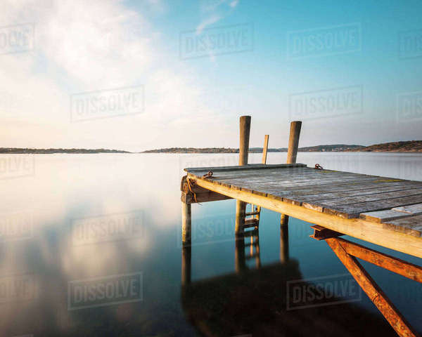 Jetty at lake - Royalty-free Stock Photo | Dissolve