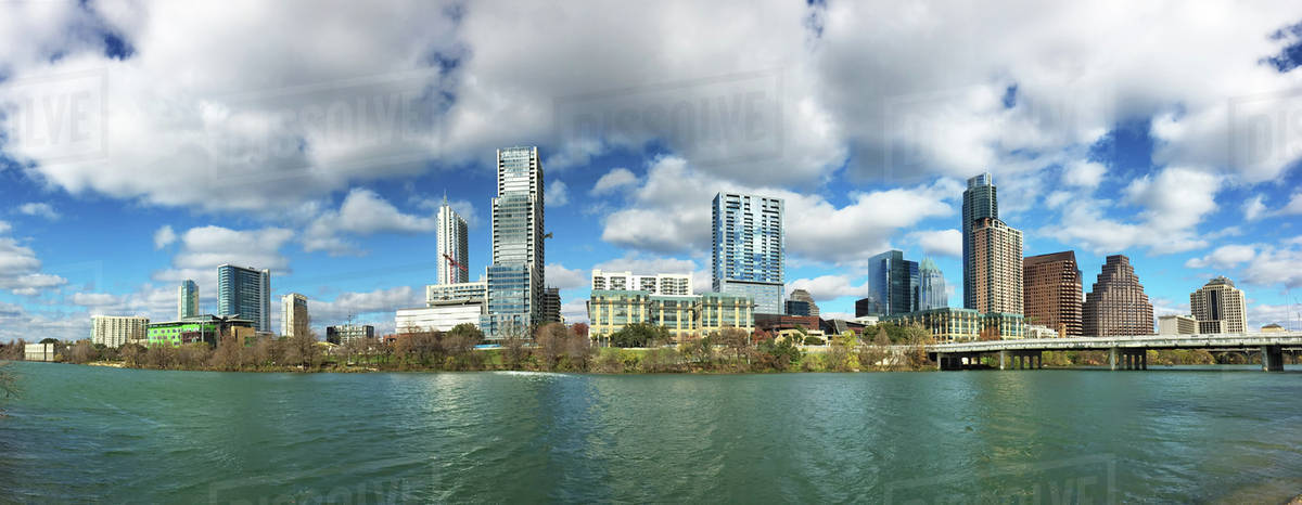 Panorama of the Austin, Texas, skyline - Royalty-free Stock Photo ...