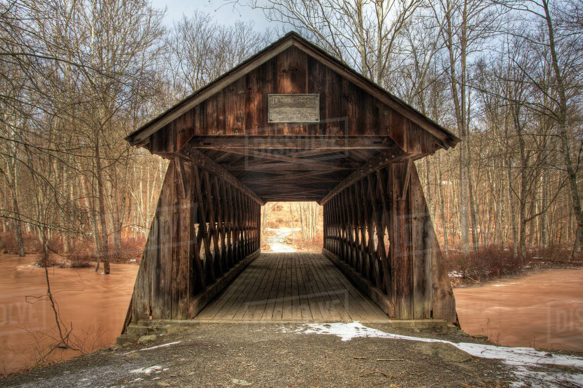 The Ashokan Covered Bridge in New York - Royalty-free Stock Photo ...