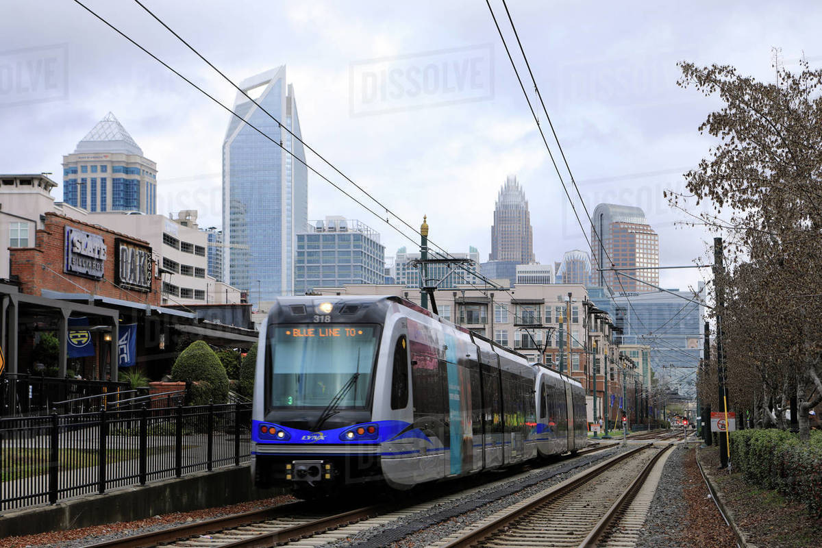 A Rapid Transit vehicle in Charlotte, North Carolina - Royalty-free ...