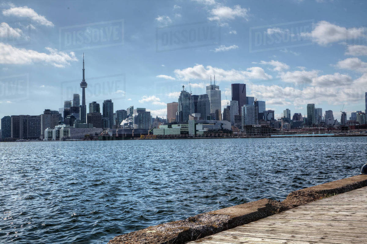 The Toronto, Canada skyline on a beautiful day - Royalty-free Stock ...