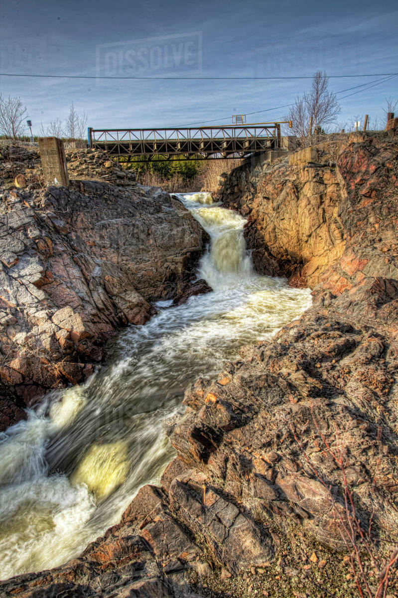 The Conniston Hydro Dam in Ontario, Canada - Royalty-free Stock Photo ...