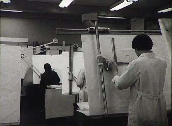 FORMER U.S.S.R. – CIRCA 1950-1960: The engineers in the design office ...