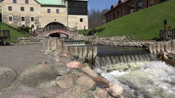 BELMONTAS, LITHUANIA - APRIL 17, 2015: Workers care environment near ...