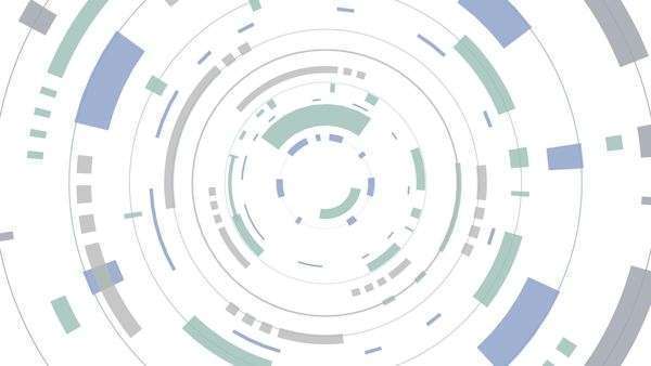 An animation of a abstract white hud. A sci fi background - Stock Video ...