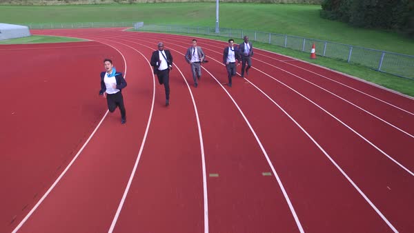 Running Track From Above