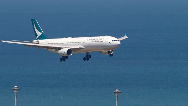 PHUKET, THAILAND - Passenger plane Airbus A330 of Cathay Pacific ...