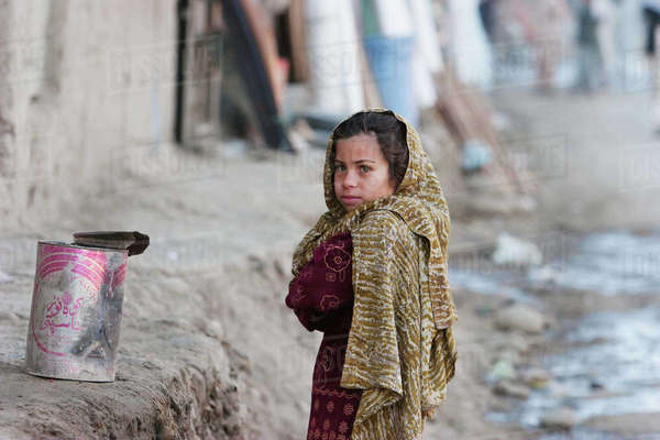 Pashtun Girl In Sarobi, Kabul Province, Afghanistan - Stock Photo ...