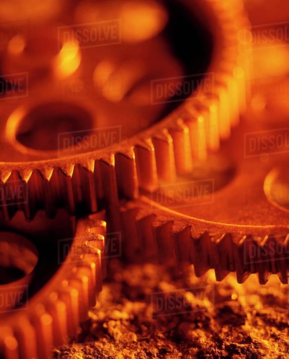 Closeup Of Gears - Royalty-free Stock Photo | Dissolve