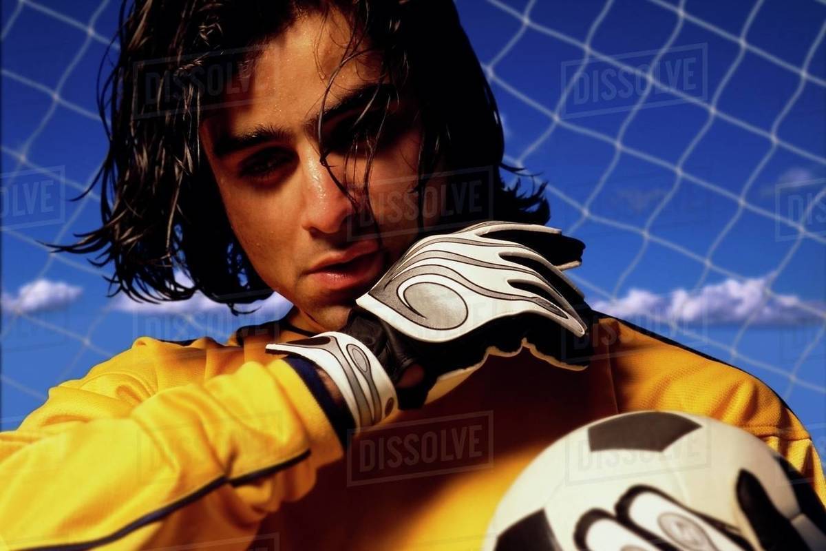 Soccer Goalkeeper In Net - Royalty-free Stock Photo | Dissolve