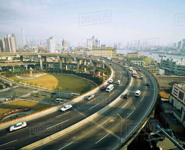 Elevated Roads,Shanghai,China - Stock Photo - Dissolve