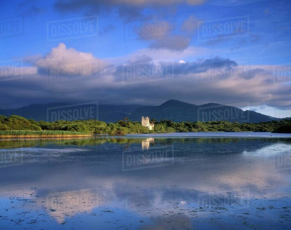 Muckross Lake, Ross Castle, Killarney, Co Kerry, Ireland - Stock Photo ...