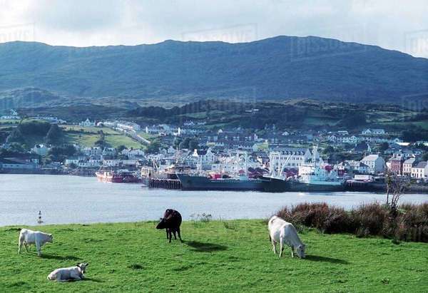 Killybegs, Co Donegal, Ireland; Harbour Town Located On The Atlantic ...