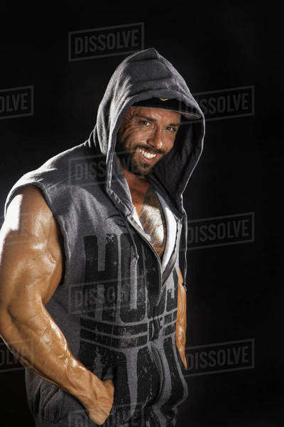 Male body builder; Kailua, Hawaii, United States of America - Stock ...