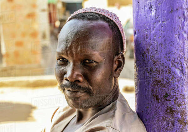 Sudanese man; Abri, Northern State, Sudan - Stock Photo - Dissolve