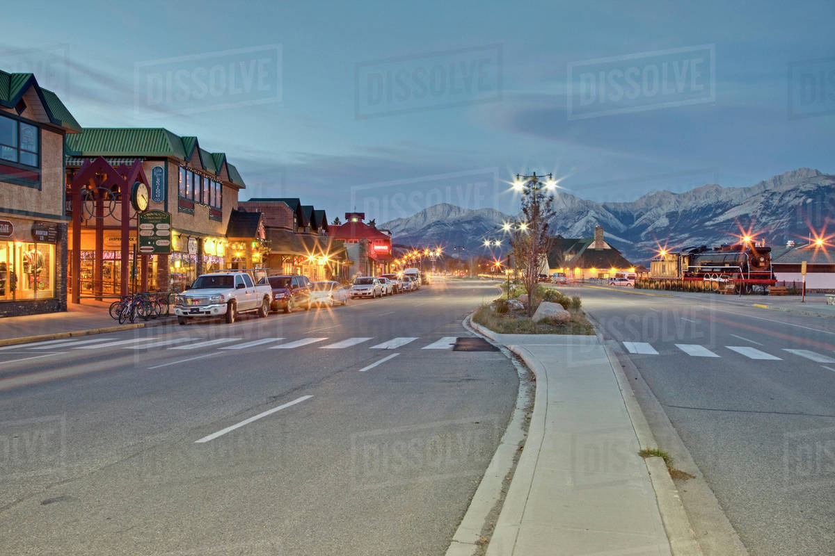 Jasper, a specialized municipality in western Alberta and a commercial ...